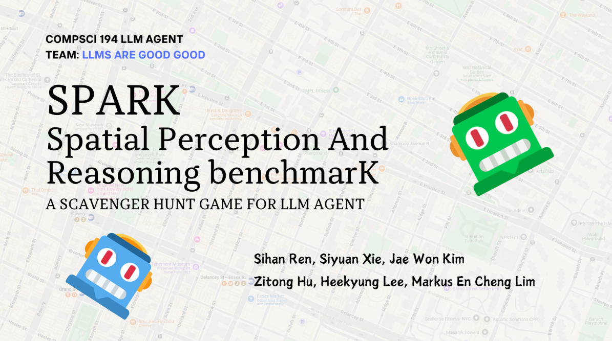 SPARK - A Scavenger Hunt Game for LLM Agents | Sihan Ren's Homepage